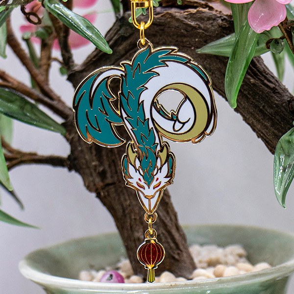 Midori - Deluxe Metal Keychain | Dragons and Beasties