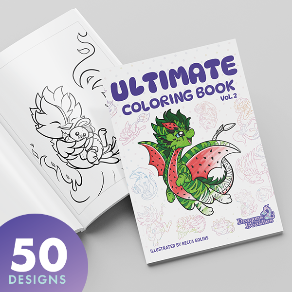 Ultimate Coloring Book Vol. 2 (Physical Book) | Dragons & Beasties ...