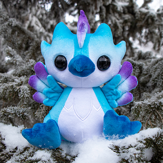 Ember 'Frostfire' Phoenix Plush | Dragons and Beasties